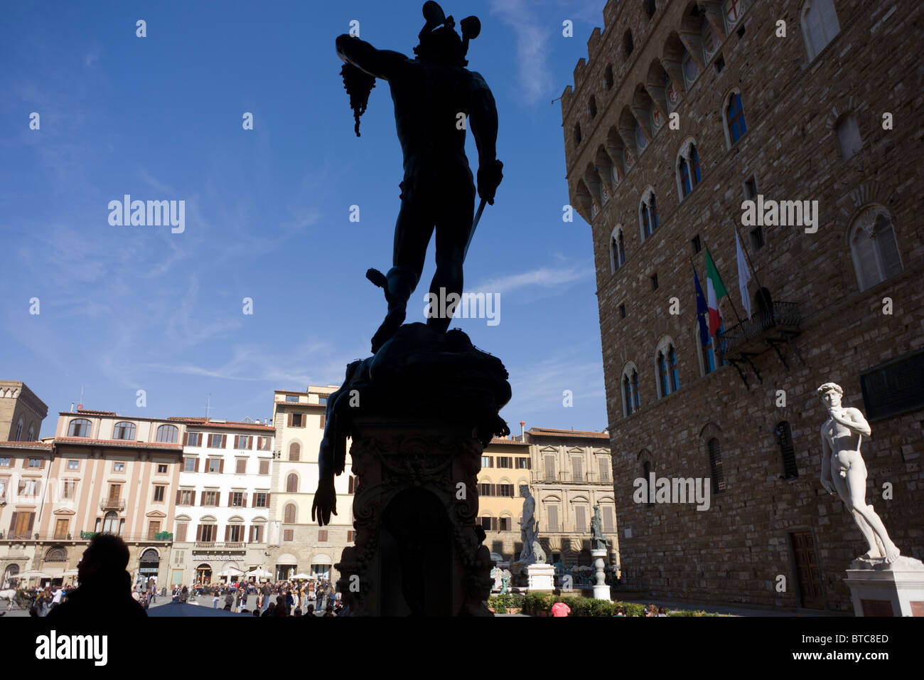 Benvenuto Cellini's Perseus with the Head of Medusa and Michelangelo's ...
