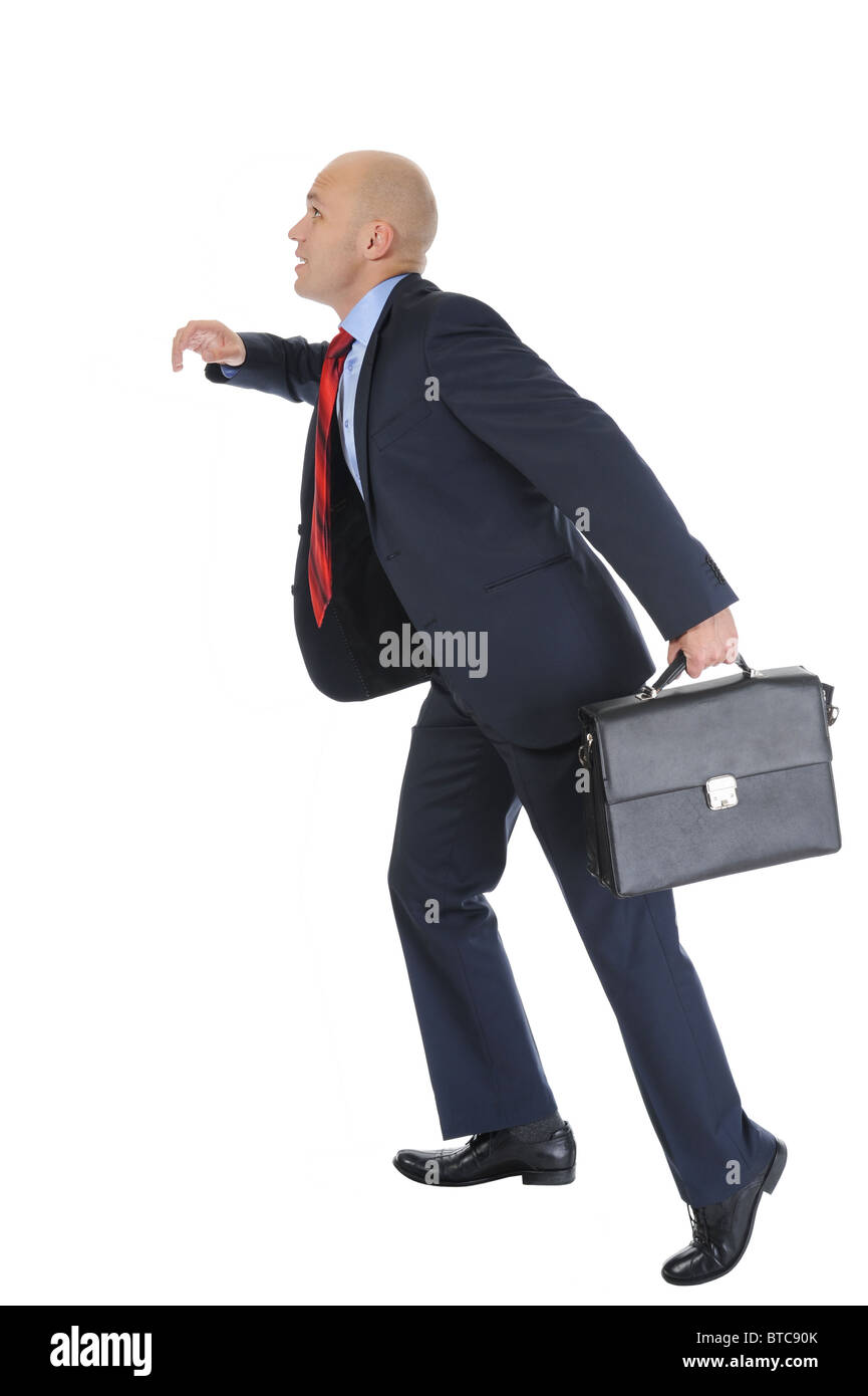 Man up ladders Cut Out Stock Images & Pictures - Alamy