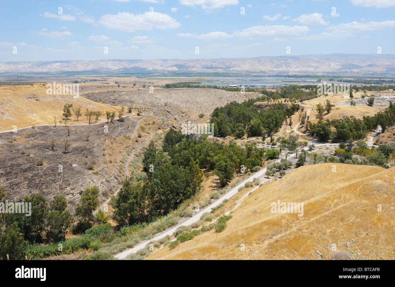 View of the Jordan Valley Stock Photo - Alamy