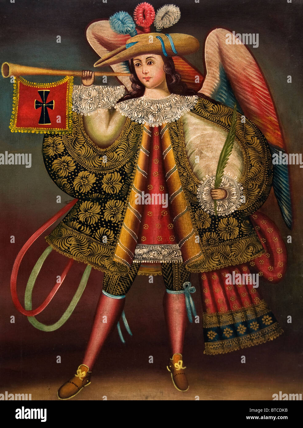 Seville Spain Andalusia antique shop painting Angel Christ Stock Photo ...