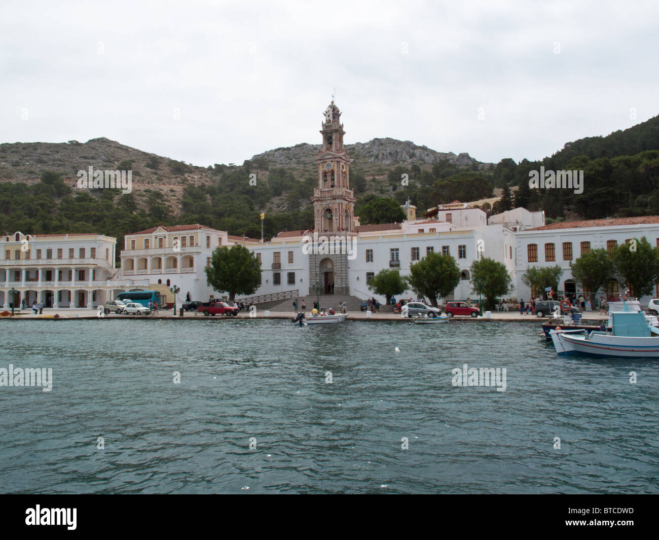 Panormitis monastery complex on Symi Stock Photo - Alamy