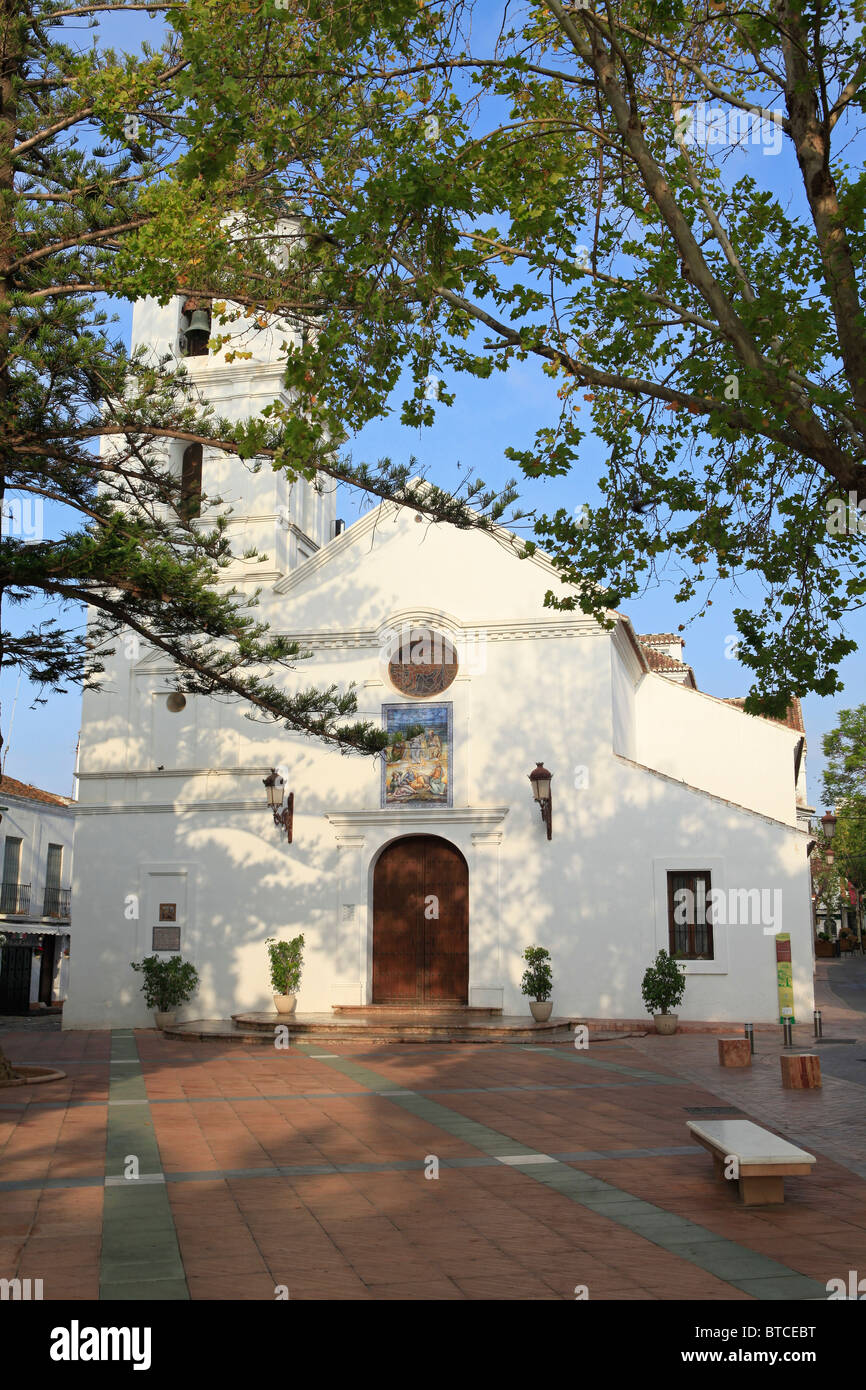 The 17th century Church of San Salvador in Nerja, Spain Stock Photo - Alamy