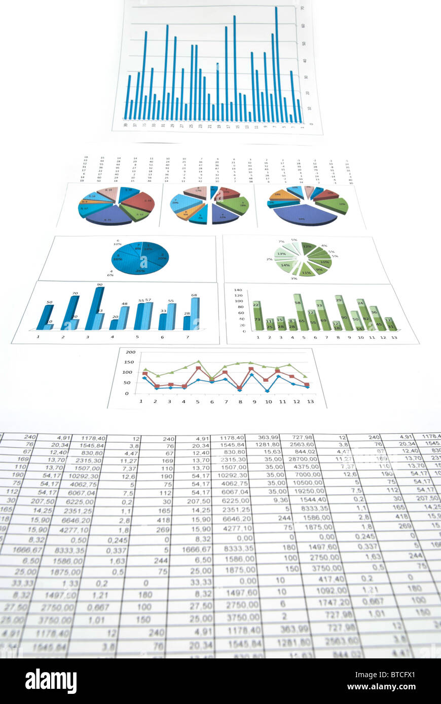 Charts and diagrams Stock Photo - Alamy