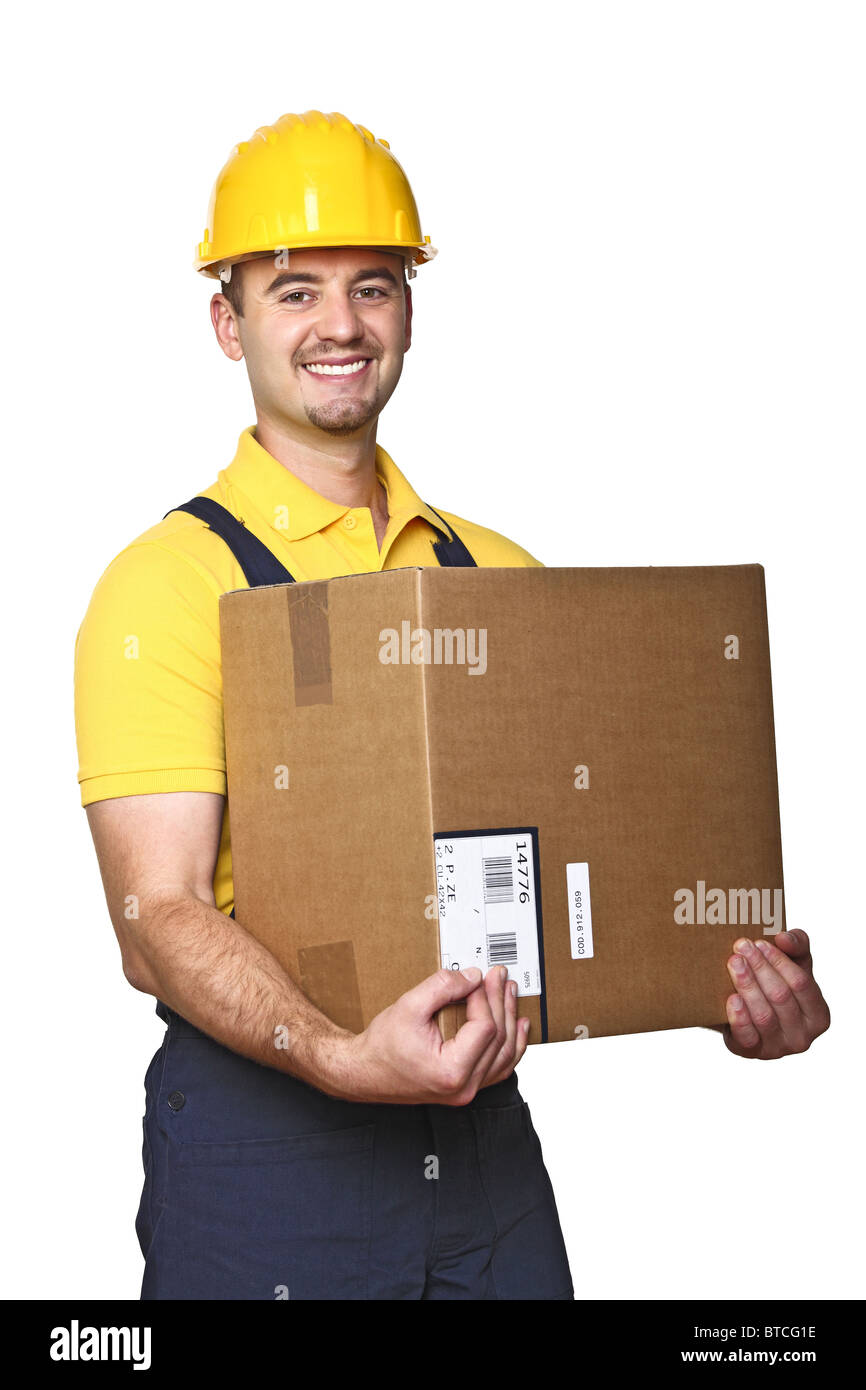 manual worker delivery Stock Photo - Alamy