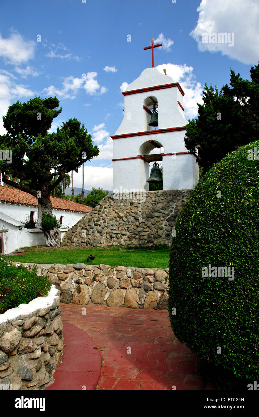 The Bell Tower at St. Anthony of Pala Mission Stock Photo - Alamy