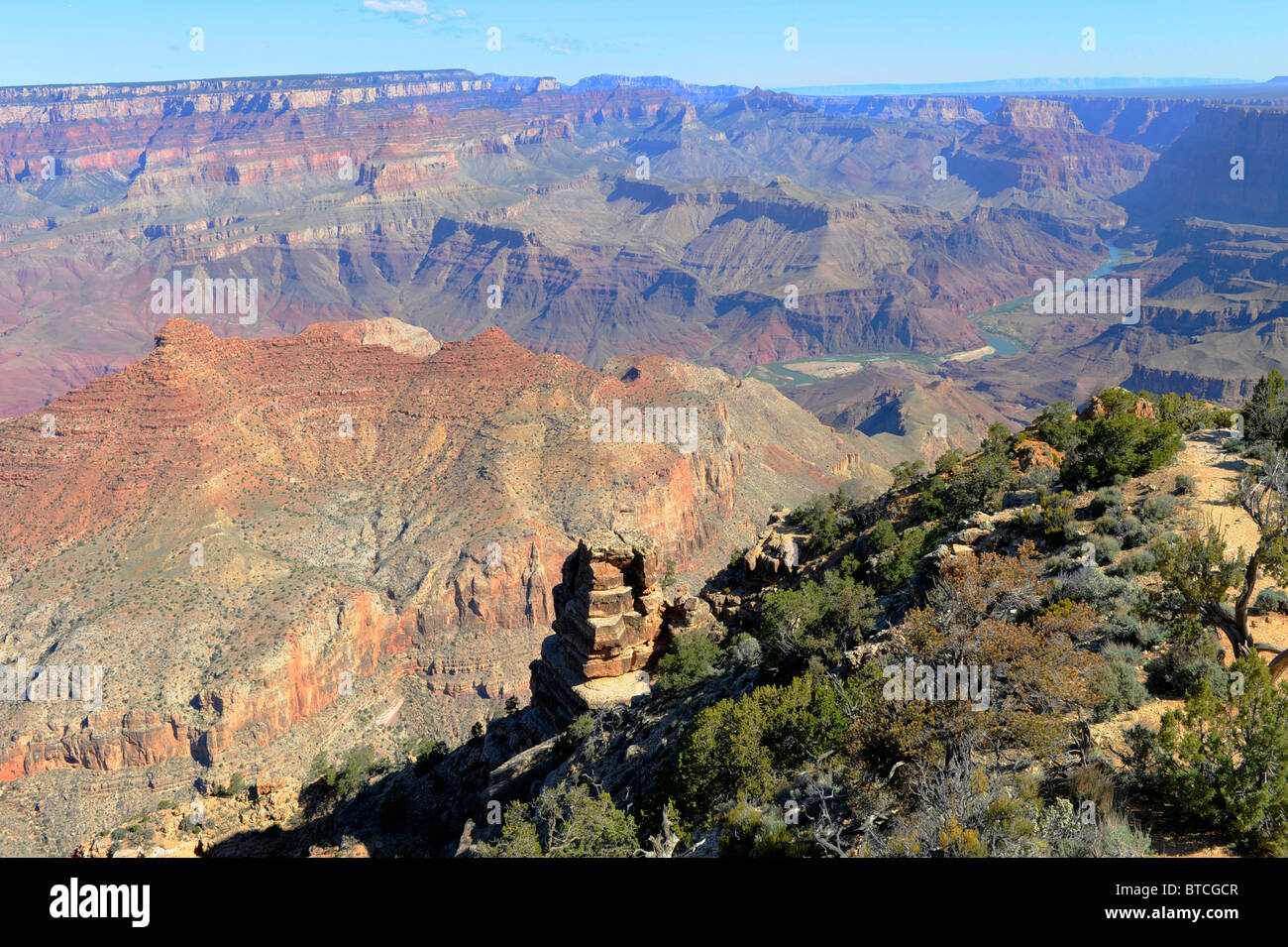 Desert View Watchtower Area Grand Canyon National Park Arizona Stock ...