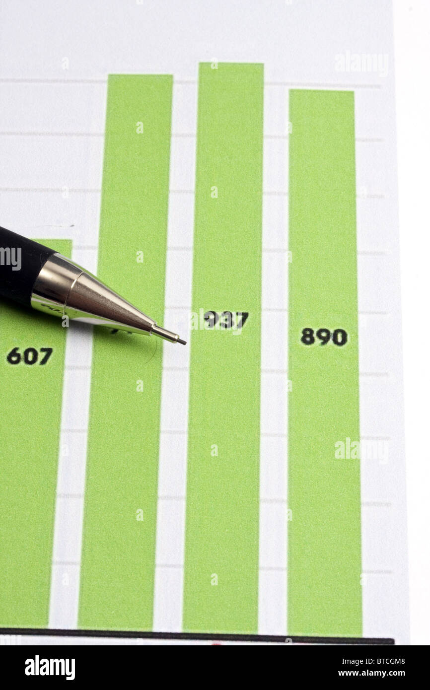 Business graph chart in Cut Out Stock Images & Pictures - Alamy