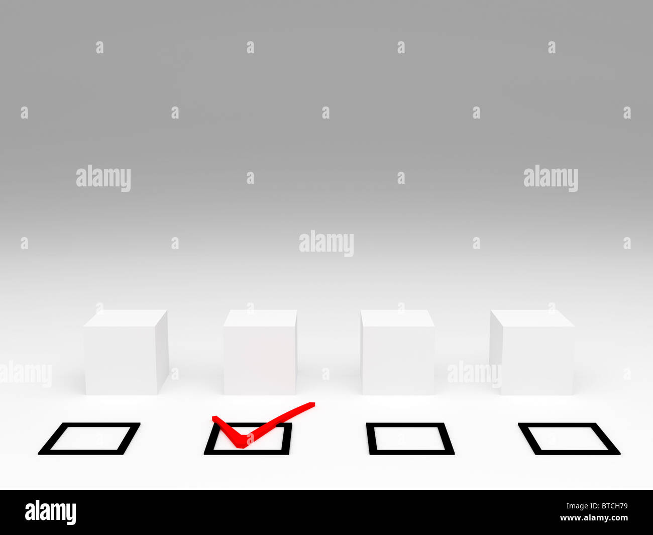 selection and check mark Stock Photo - Alamy