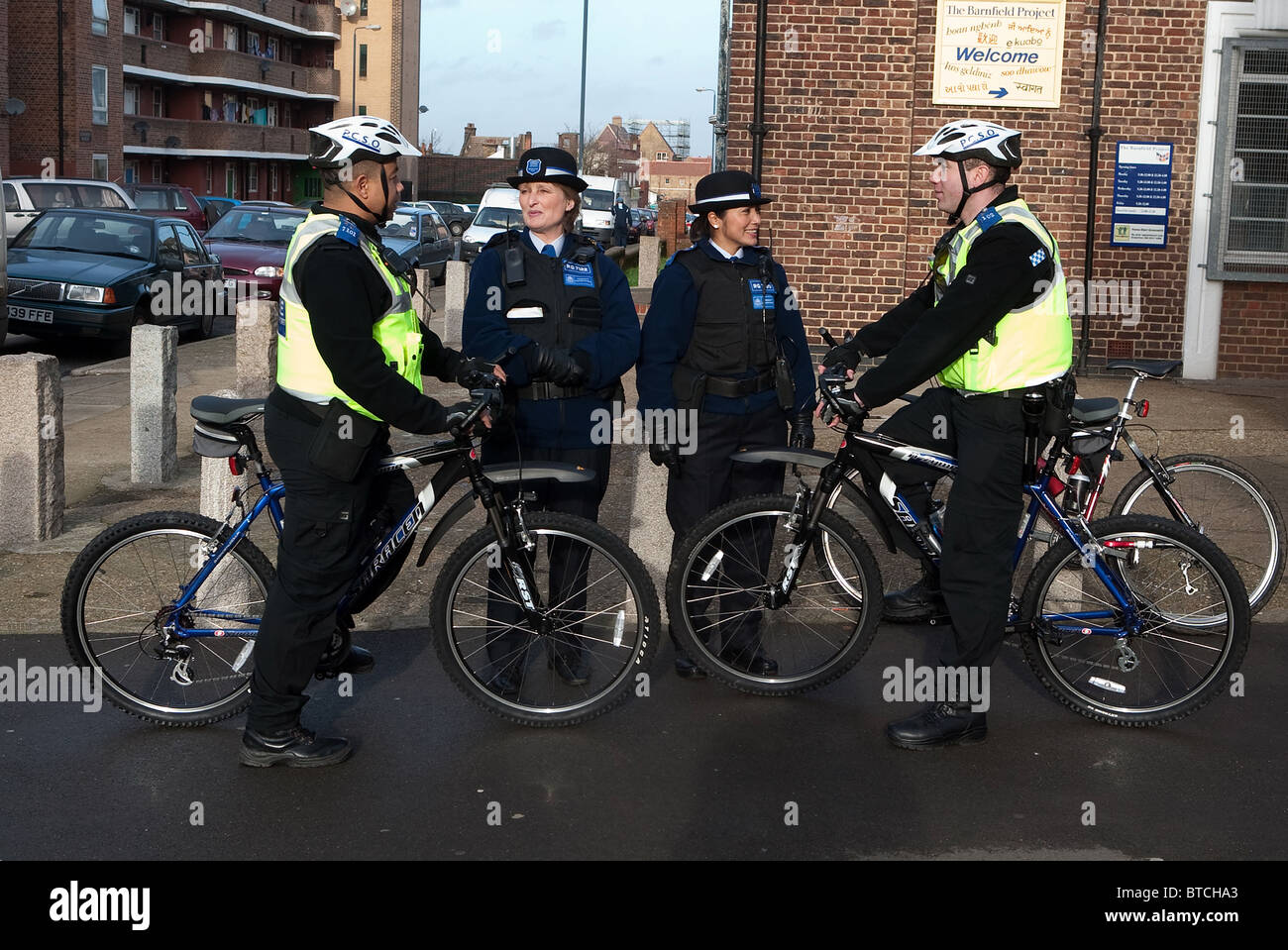 Male and female Community Support Police Officers in South London ...