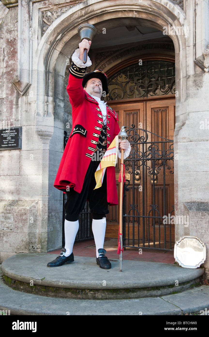 Iain Mitchell (West Moors) competes in the Dorset Town Crier ...