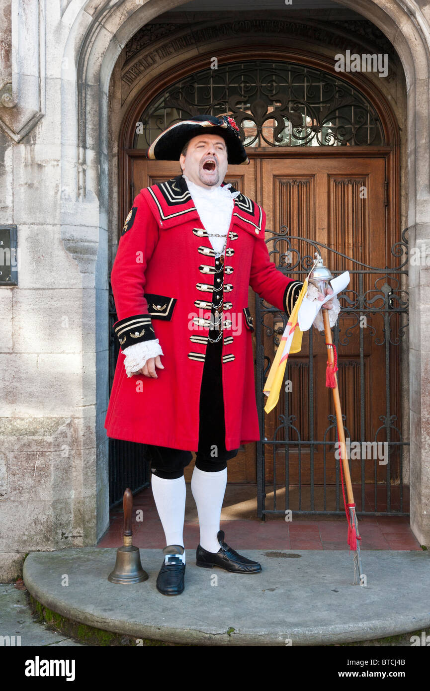 Iain Mitchell (West Moors) competes in the Dorset Town Crier ...