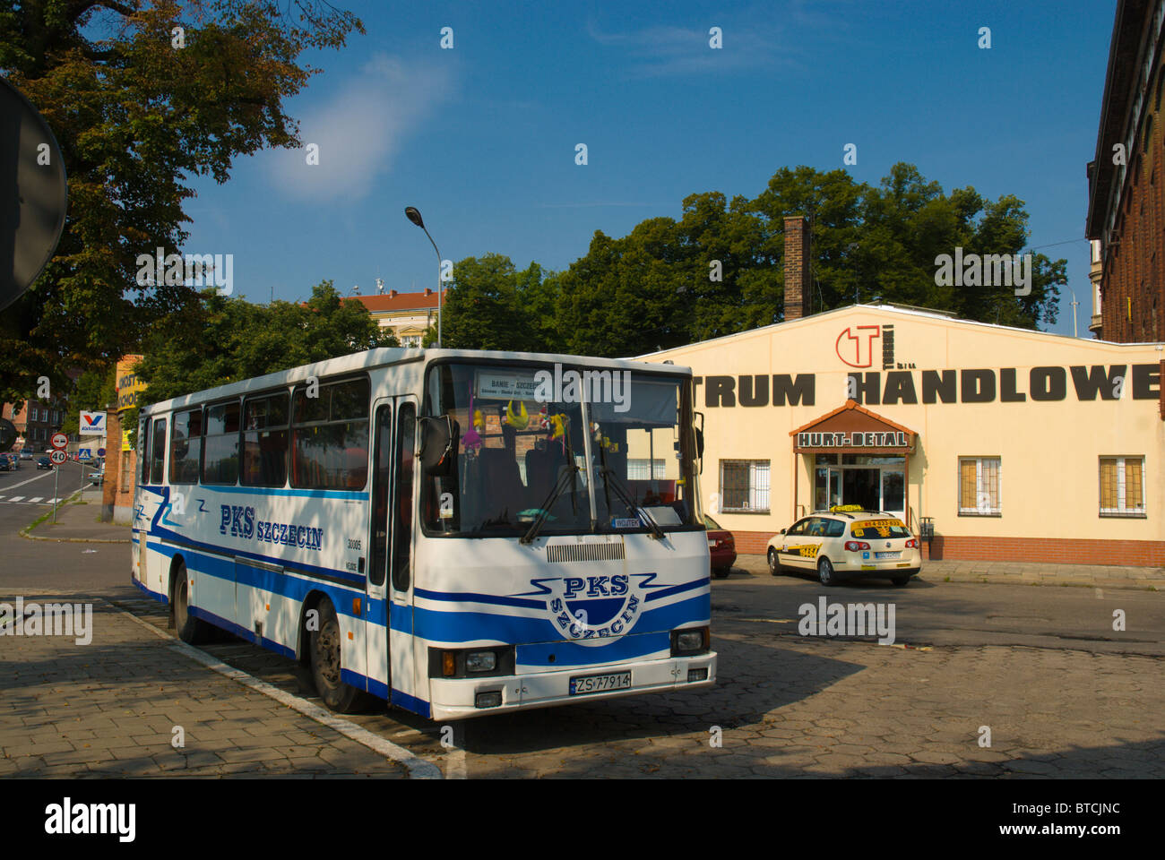 Central long-distance bus (coach) station Szczecin Pomerania Poland ...