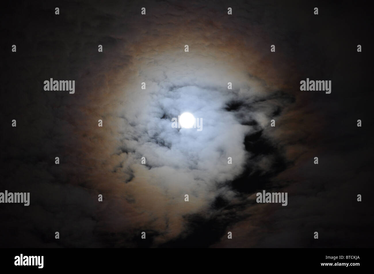 moon in black night sky Stock Photo - Alamy