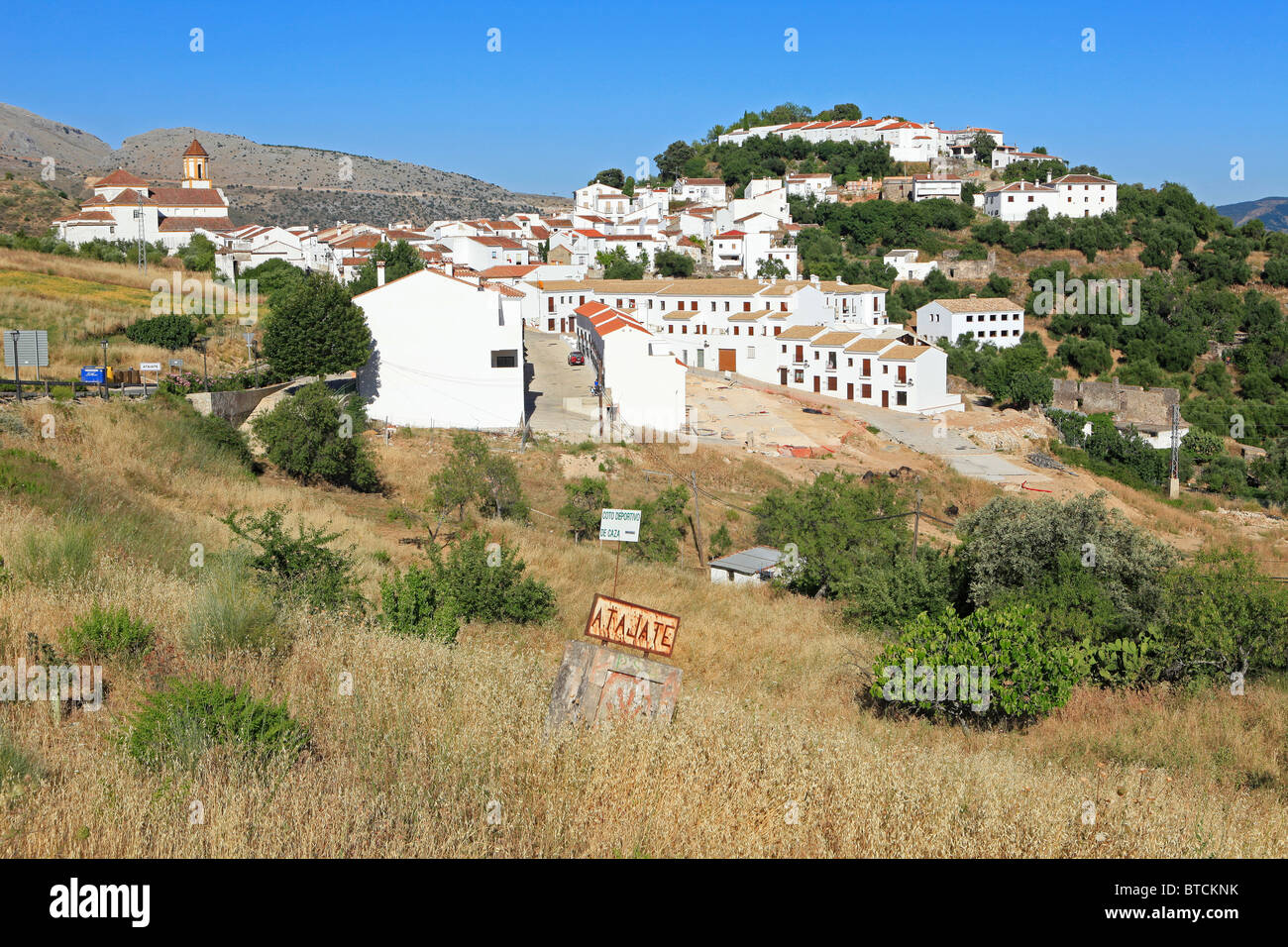Panoramic view of Atajate in Southern Spain Stock Photo - Alamy