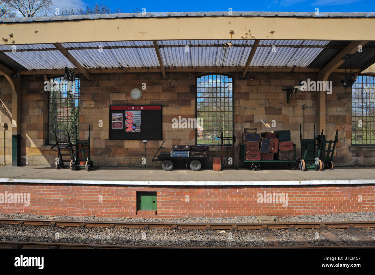 The platform at Pickering station Stock Photo - Alamy