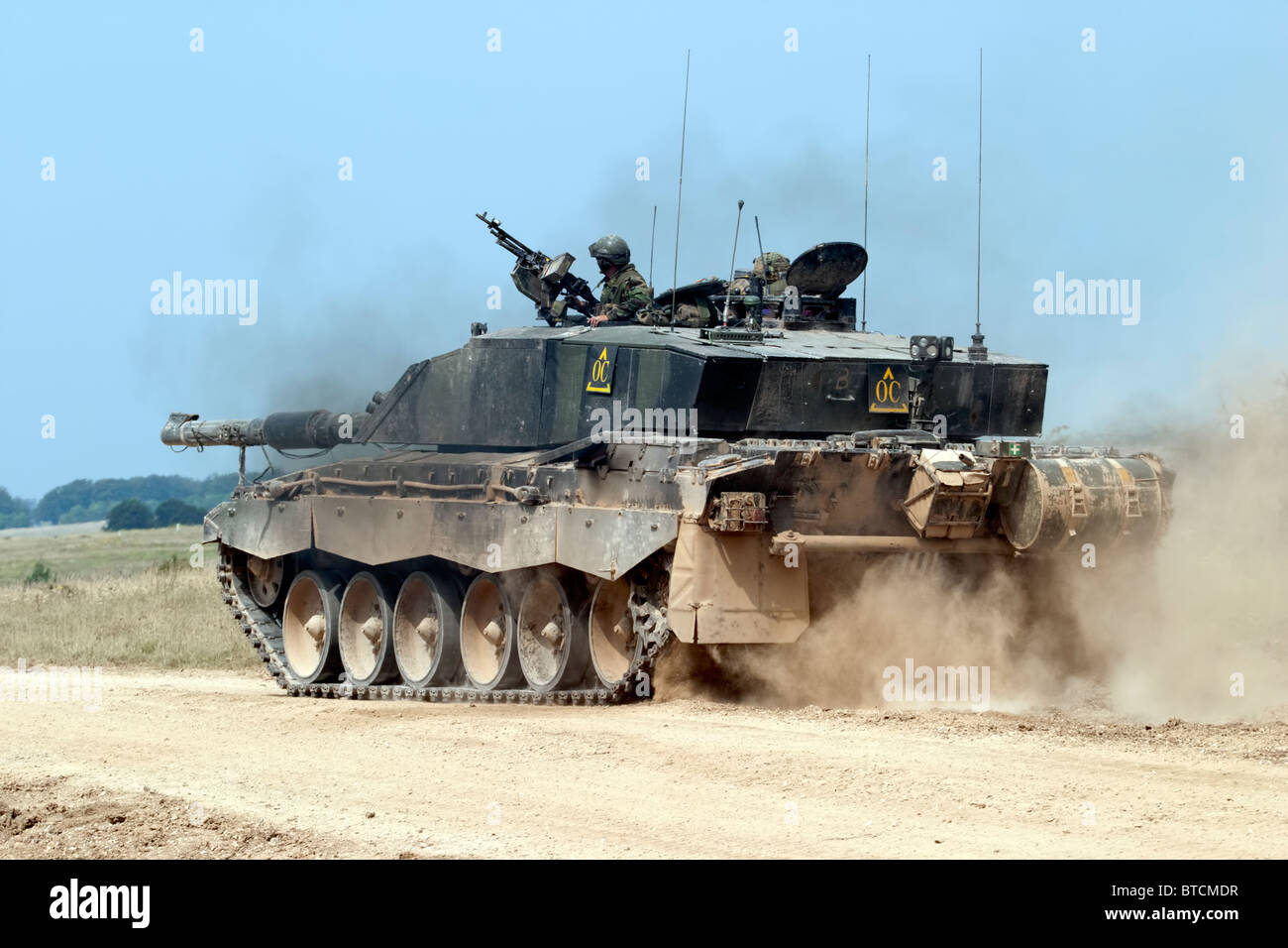 Challenger 2 Main Battle Tank (MBT) on the Salisbury Plain Military ...