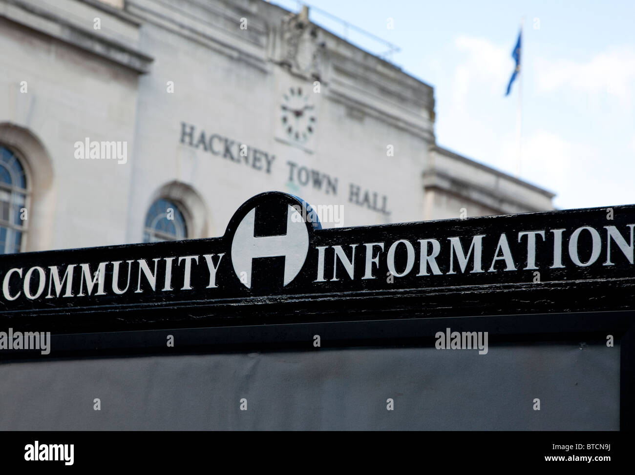 Hackney building sign hi-res stock photography and images - Alamy