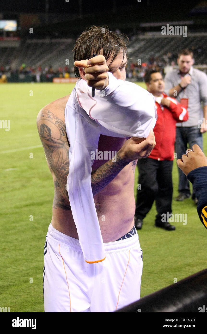 DAVID BECKHAM LA GALAXY V FC DALLAS CARSON LOS ANGELES CALIFORNIA USA ...