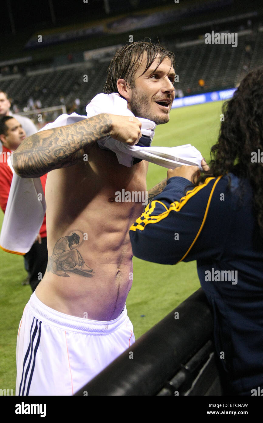 DAVID BECKHAM LA GALAXY V FC DALLAS CARSON LOS ANGELES CALIFORNIA USA ...