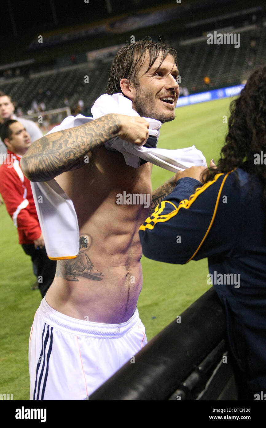 DAVID BECKHAM LA GALAXY V FC DALLAS CARSON LOS ANGELES CALIFORNIA USA ...