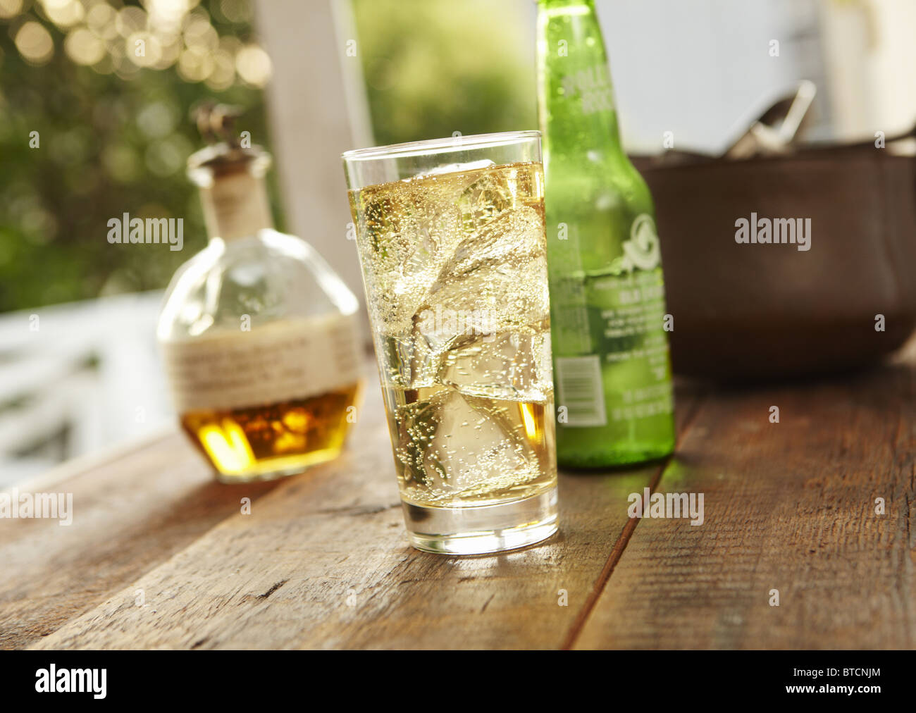 Glass of highball Stock Photo - Alamy