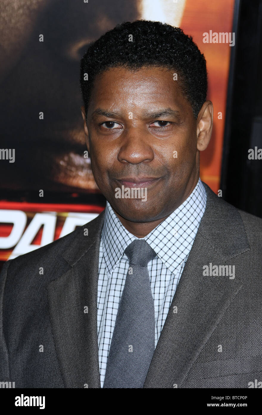 DENZEL WASHINGTON UNSTOPPABLE FILM PREMIERE LOS ANGELES CALIFORNIA USA ...