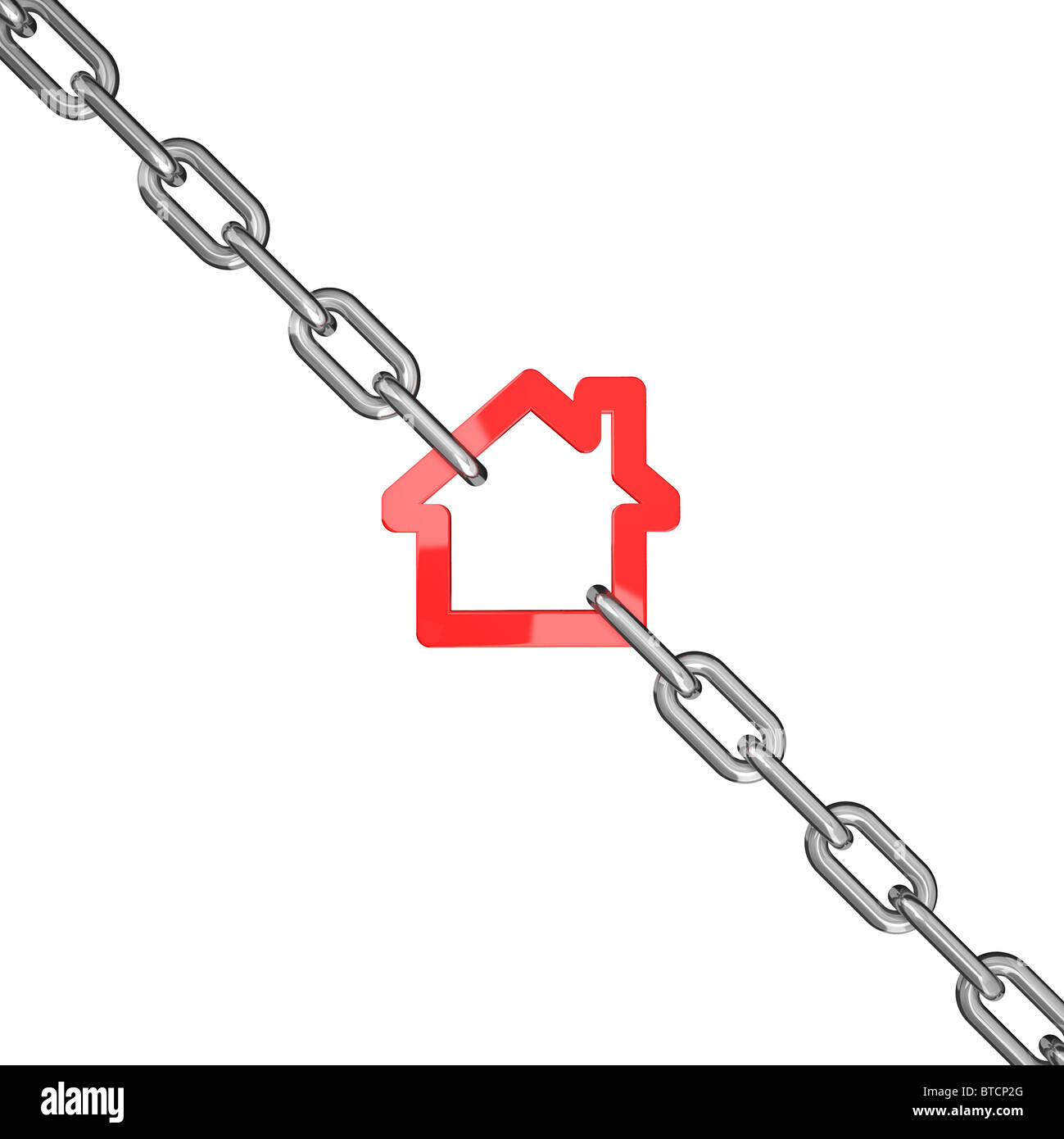 House blocked - conceptual image Stock Photo - Alamy