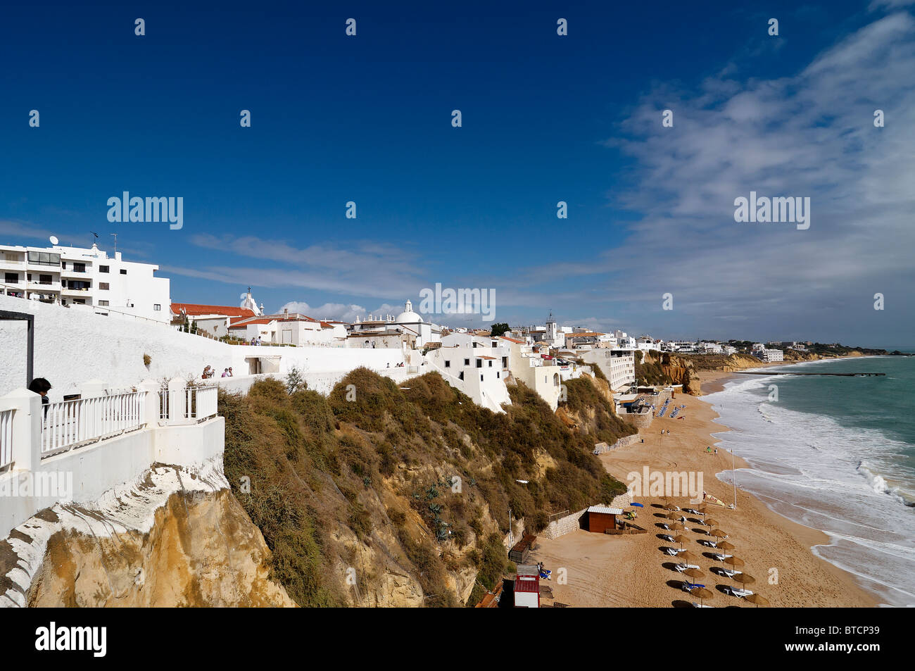 Beach and town of albufeira algarve hi-res stock photography and images ...