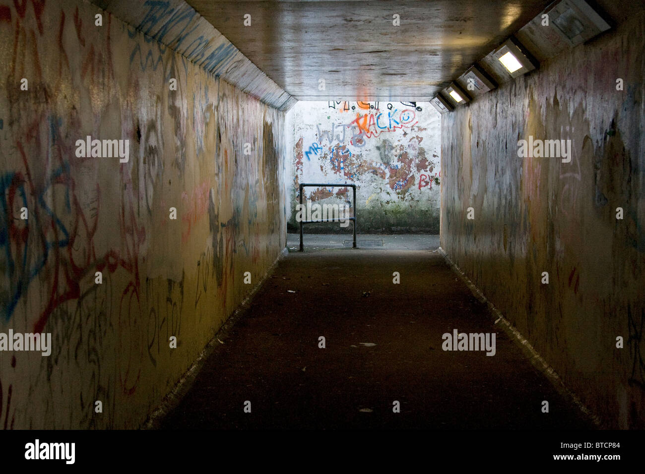 Graffiti in the underpass Stock Photo - Alamy