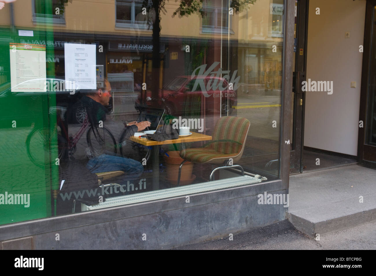 Finland cafe laptop hi-res stock photography and images - Alamy