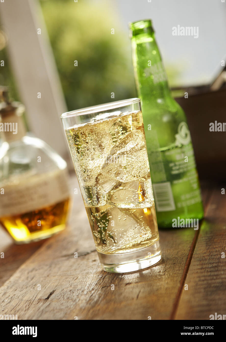 Glass of highball Stock Photo - Alamy