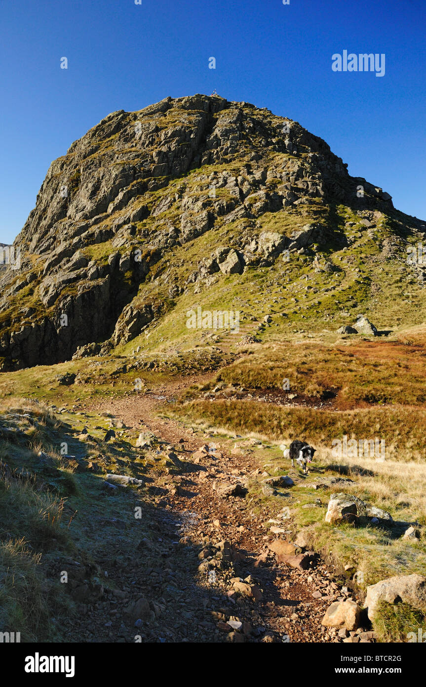 Pike of Stickle on a sunny autumn day in the English Lake District ...