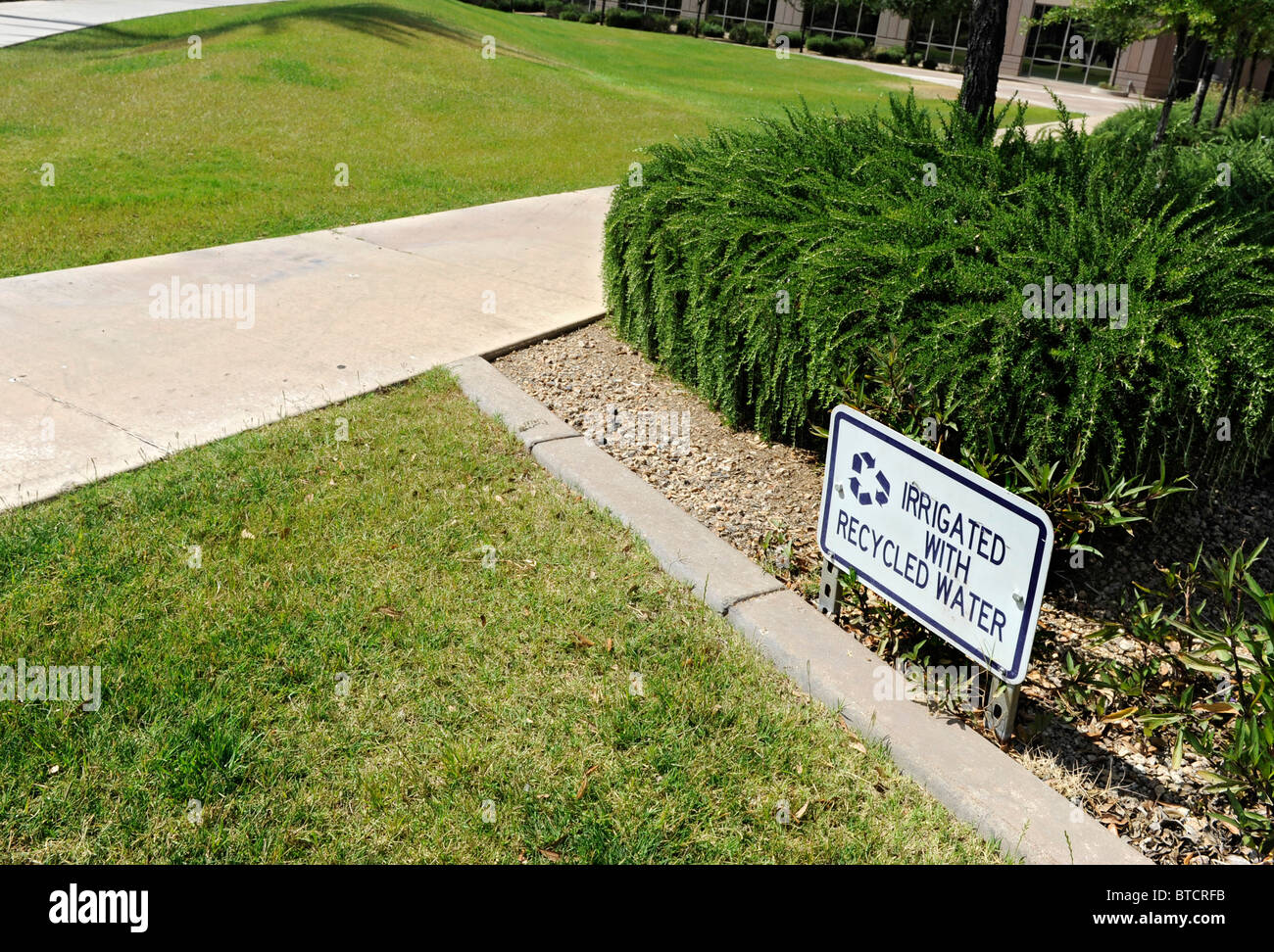 Landscaping irrigated with recycled water Phoenix Arizona Stock Photo ...