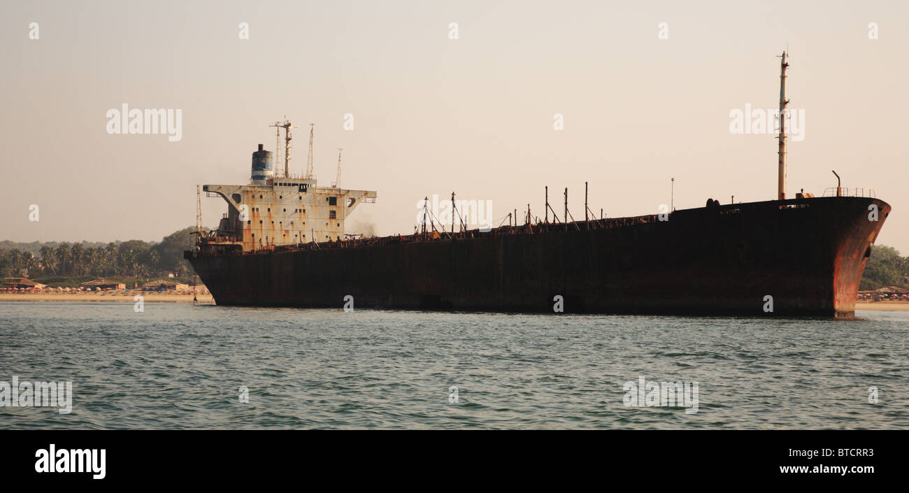 The eyesore that is The River Princess on the beach in Goa India Stock ...