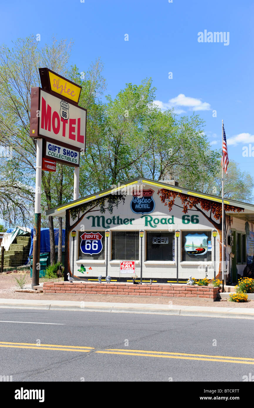Aztec Motel Seligman Arizona Route 66 Stock Photo - Alamy