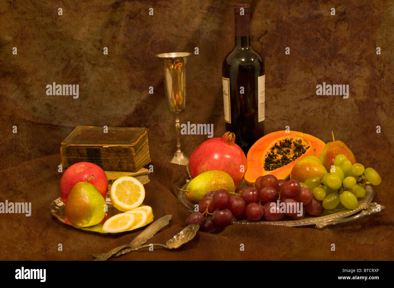 Still life with food Stock Photo - Alamy