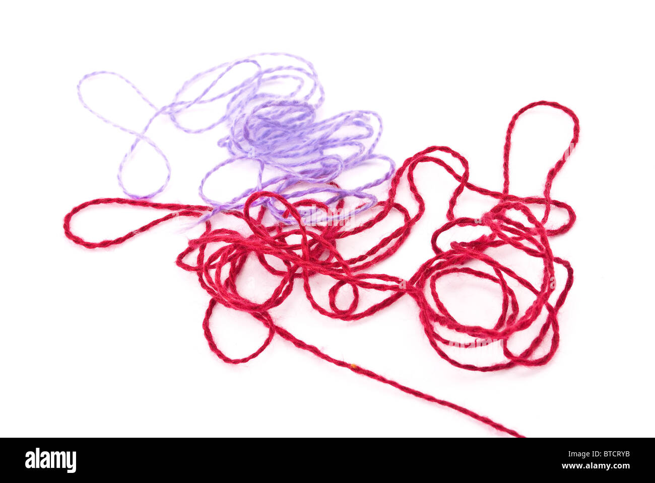 Tangled thread Cut Out Stock Images & Pictures - Alamy