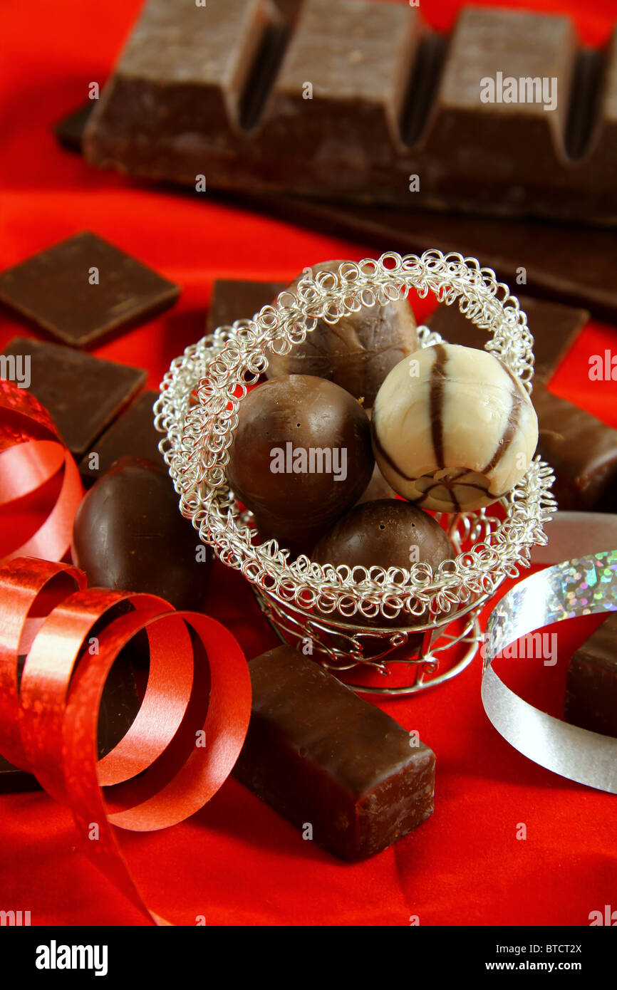 Chocolates for Christmas Stock Photo - Alamy