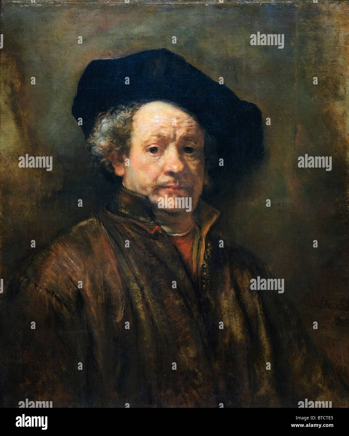 Self-portrait, 1660, by Rembrandt (Rembrandt van Rijn), Dutch ...