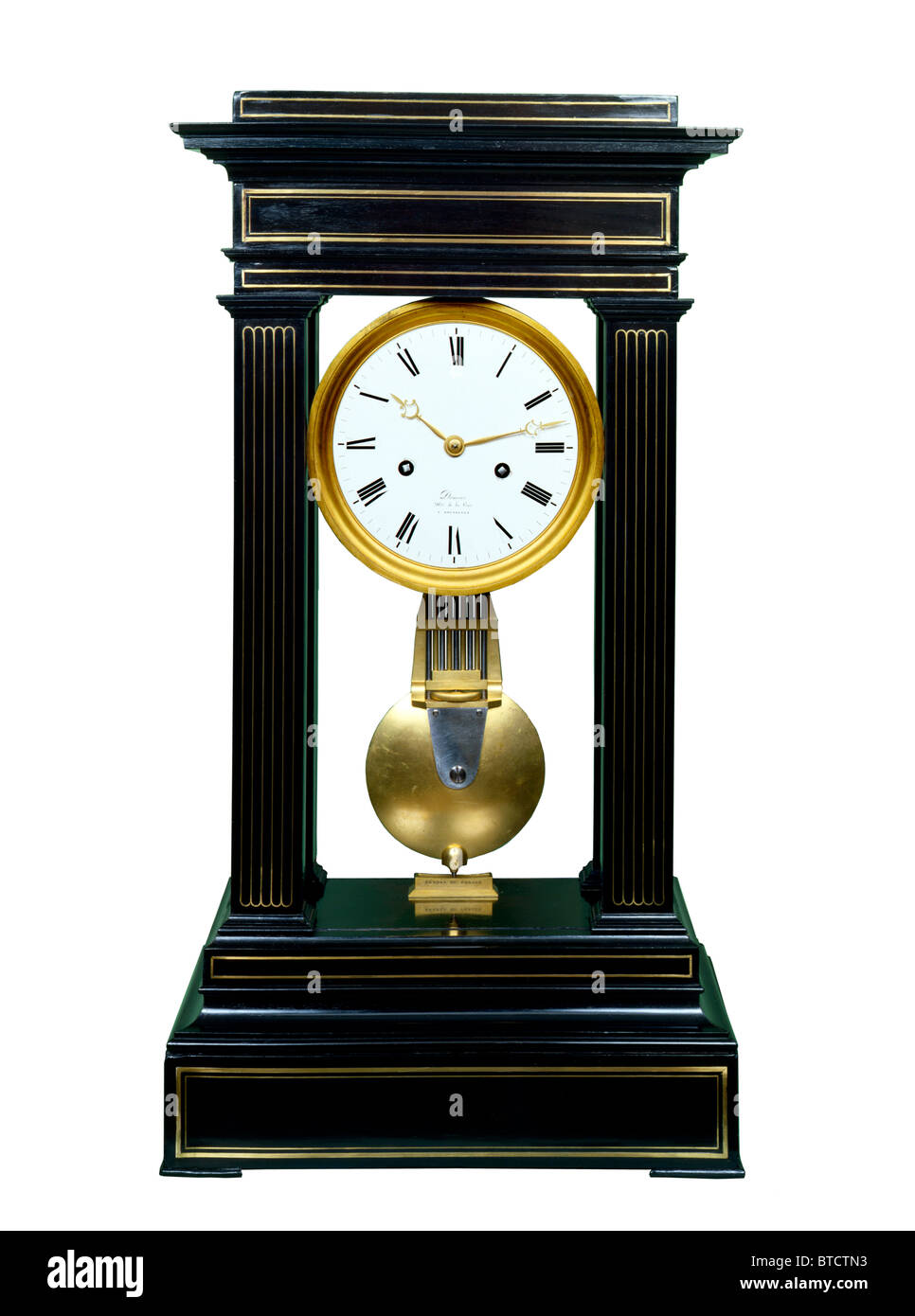 antique portico clock Stock Photo - Alamy