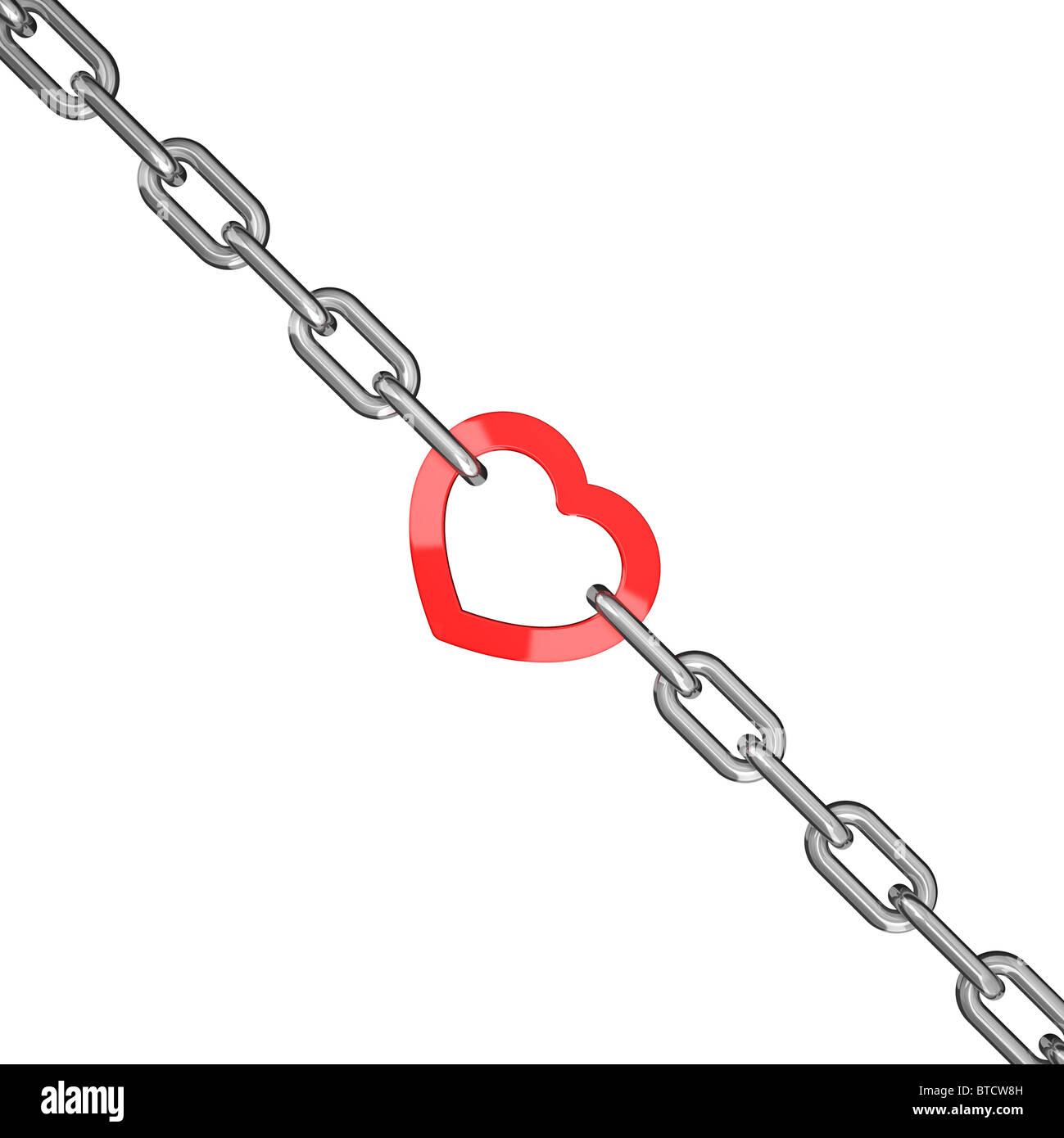 Chain heart lock hi-res stock photography and images - Alamy