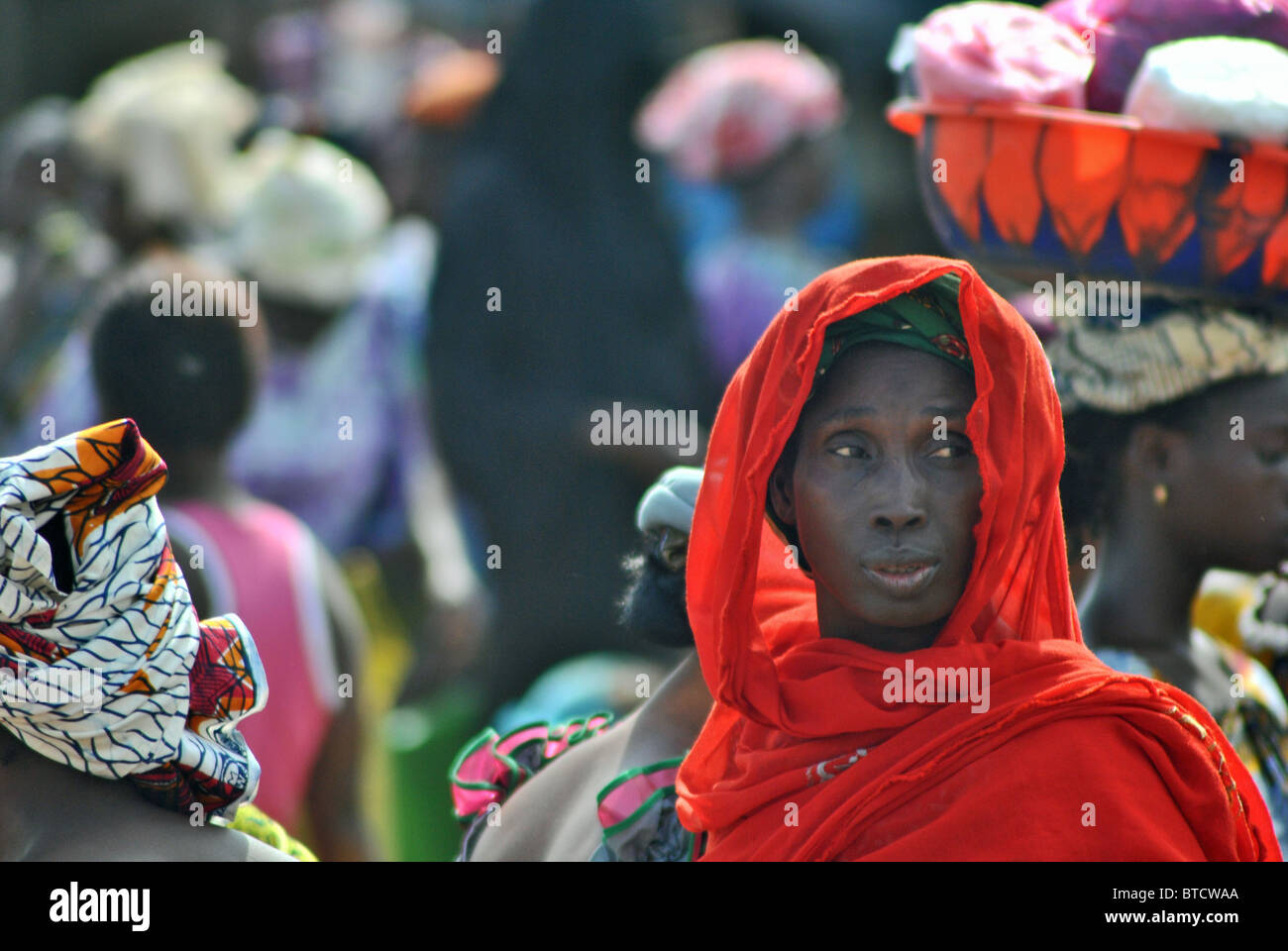 Colorful woman, Ivory Coast, West Africa Stock Photo - Alamy