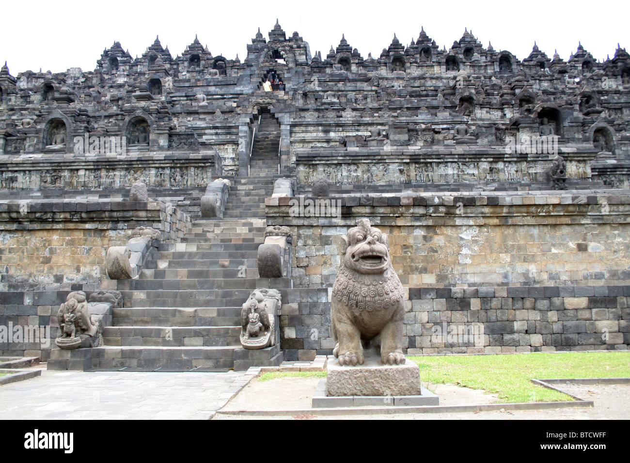 Buddhist temple of Borobudur on Java. Indonesia Stock Photo - Alamy