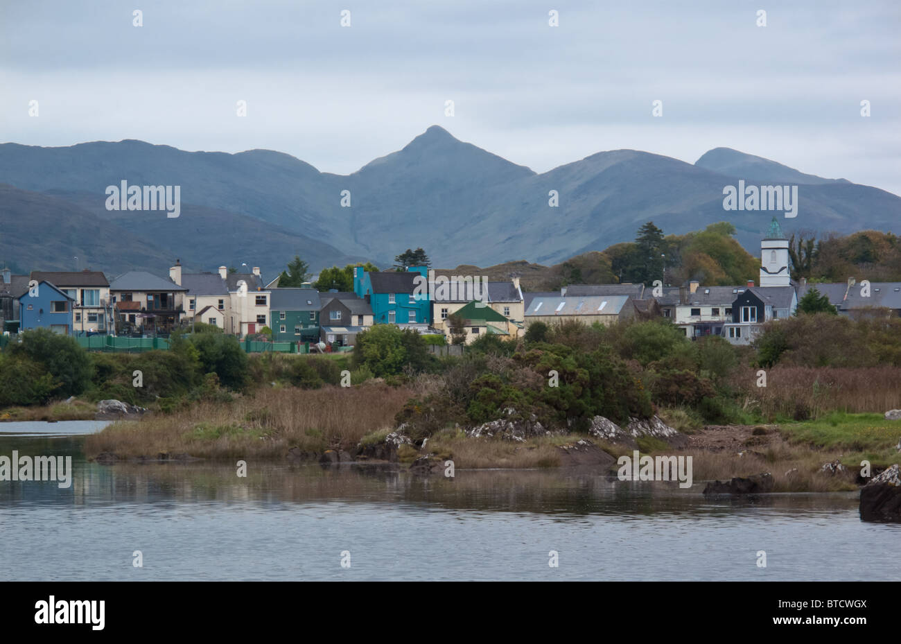 The village of Sneem on the ring of Kerry Stock Photo - Alamy