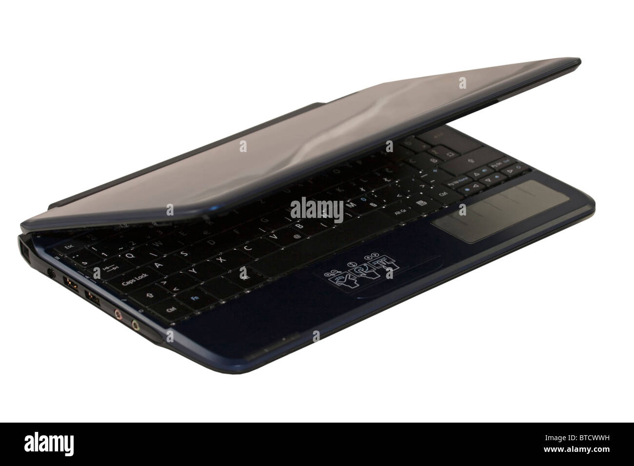 Small netbook computer isolated on white Stock Photo - Alamy