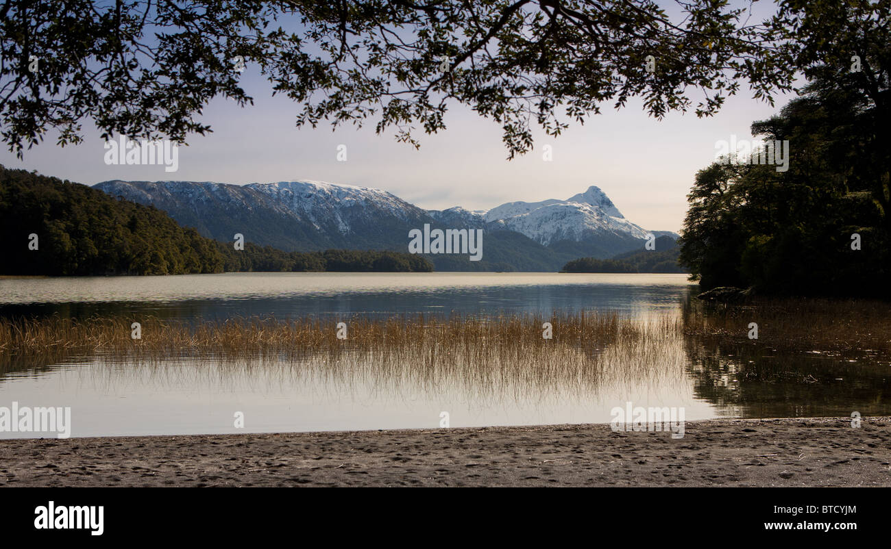 Lago Espejo (Lake Mirror) in Neuquen, Patagonia, Argentina Stock Photo ...