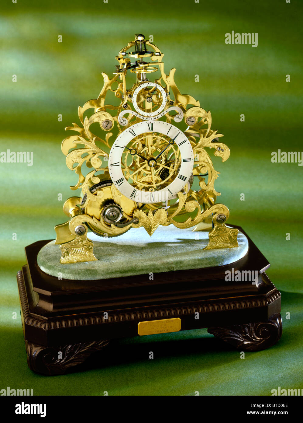 antique skeleton clock Stock Photo - Alamy