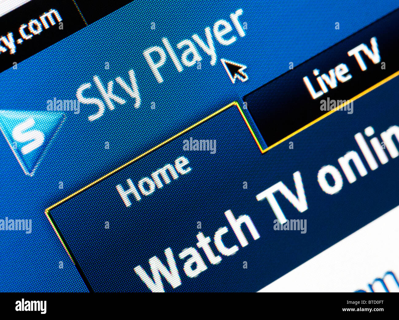 Sky tv screen hi-res stock photography and images - Alamy