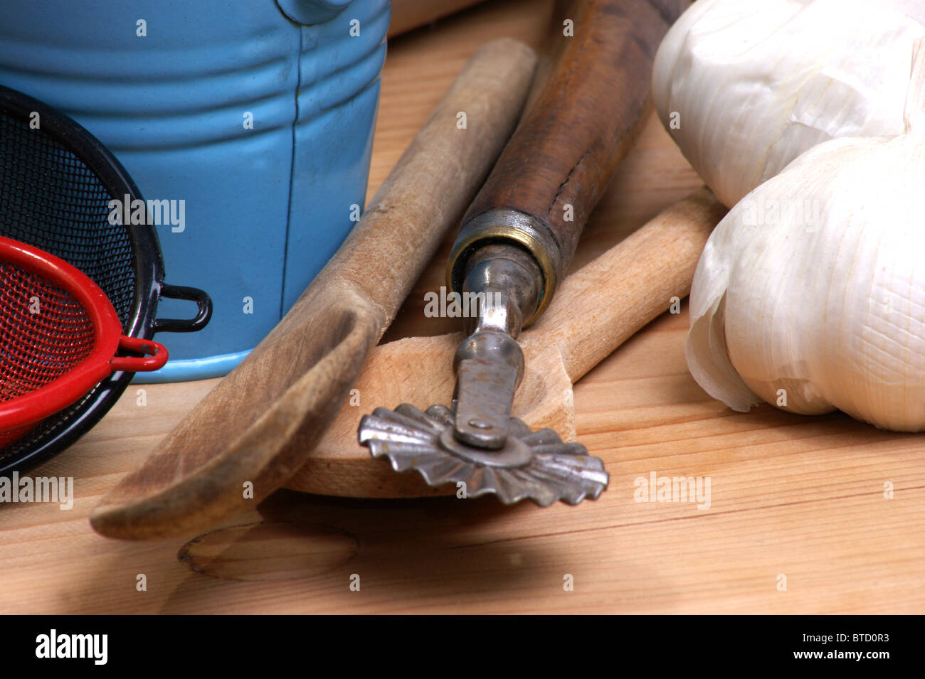 kitchen tools in an italian kitchen Stock Photo - Alamy