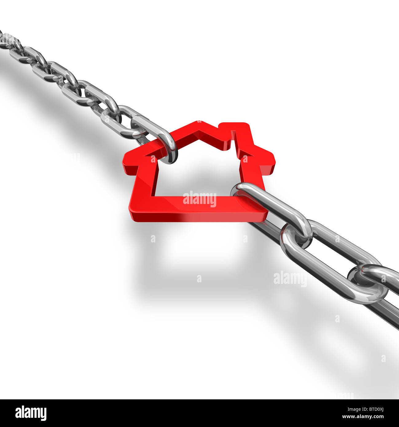 House blocked - conceptual image Stock Photo - Alamy